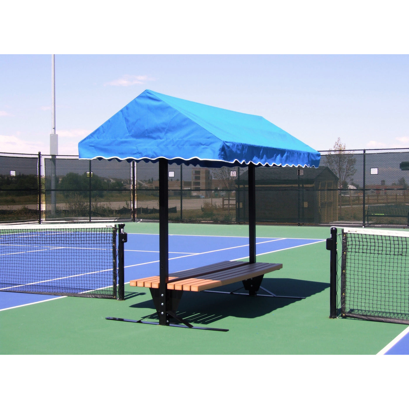 Tennis Court Cabana Bench with Canopy — Active Sports