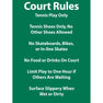 Tennis Court Rules Sign — Active Sports